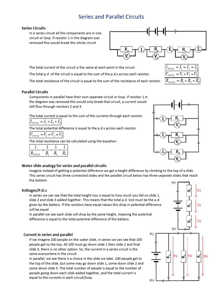 Basics of Series and Parallel Circuits | PDF | Series And Parallel ...