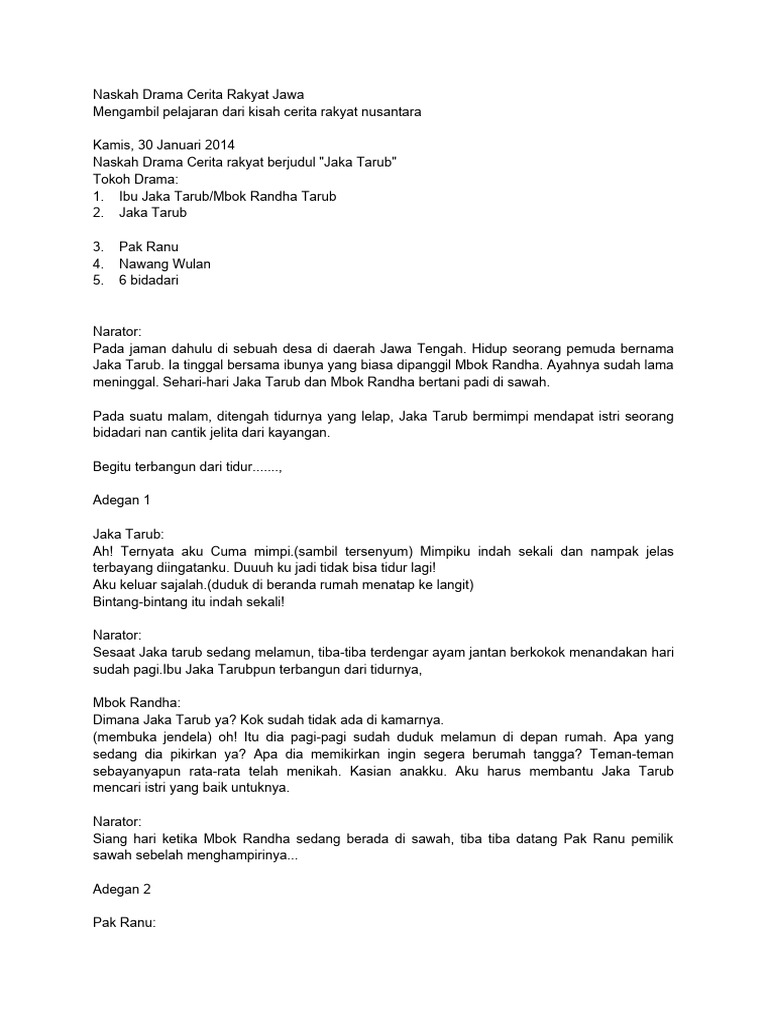 Jaka Tarub | PDF | Griya & Taman