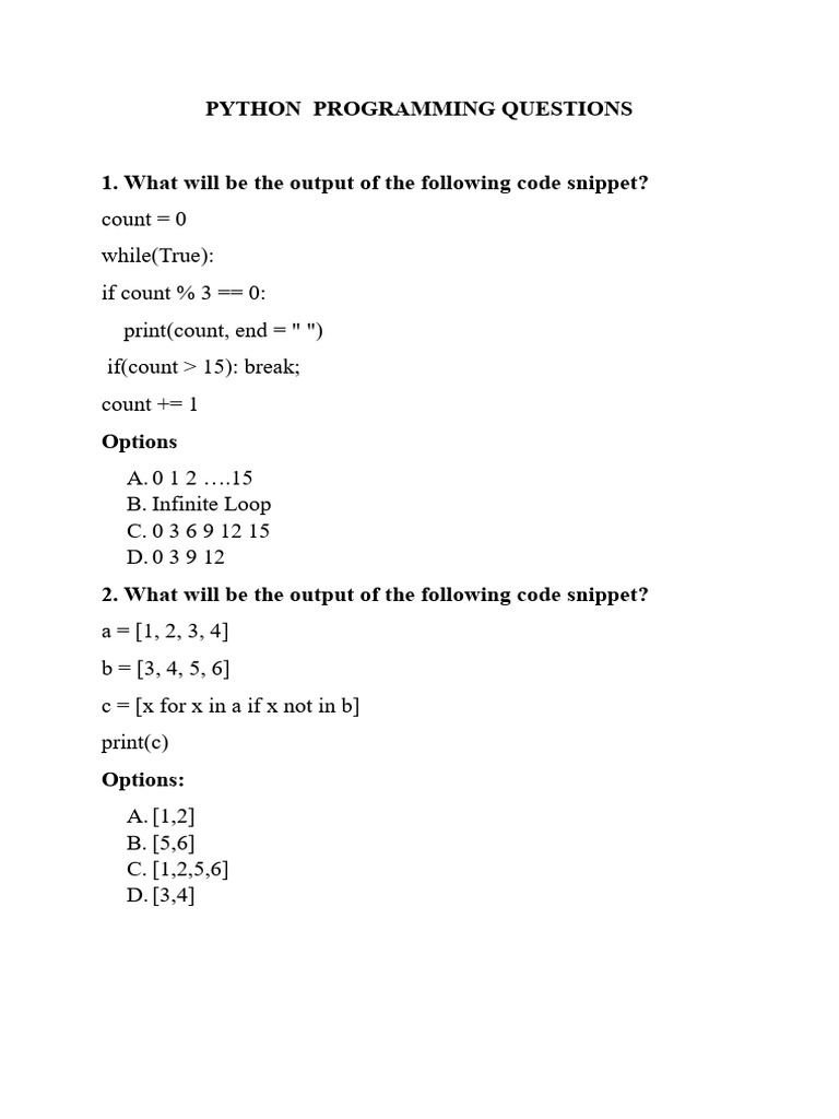 Python Questions 15.9.23 | PDF | Computer Engineering | Software