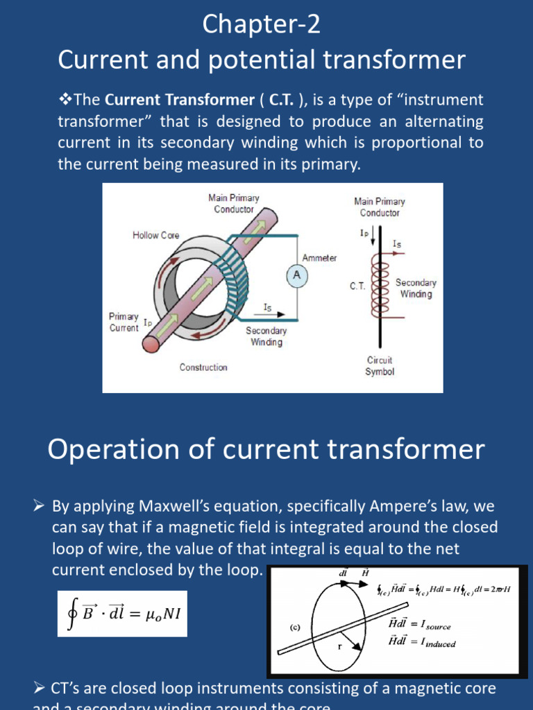 Chapter 2 Instrument Transformers | PDF | Transformer | Electricity