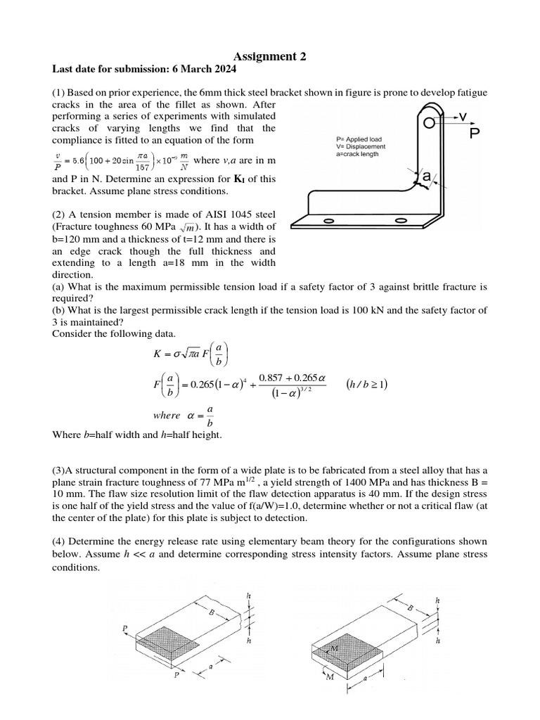 Assignment 2 | PDF | Fracture | Applied And Interdisciplinary Physics