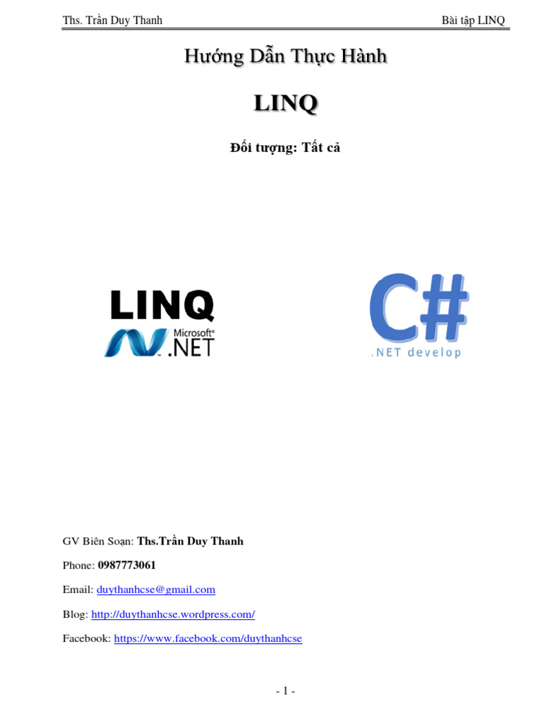 Bai Tap Tong Hop LinQ | PDF