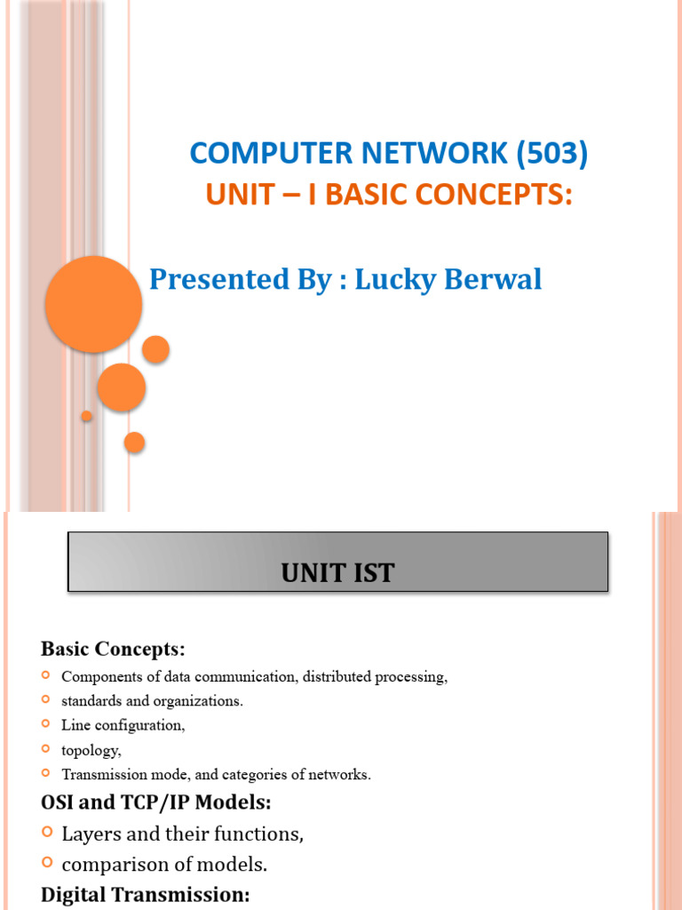 Computer Network Unit-1 Complete Notes | PDF
