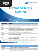IB Command Terms | PDF | Argument | Evidence