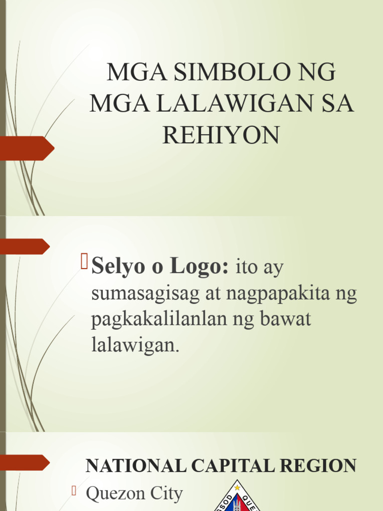 Mga Simbolo NG Mga Lalawigan Sa Rehiyon | PDF