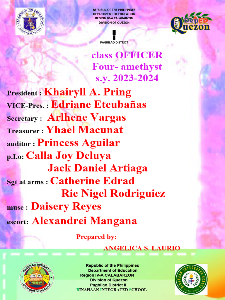 Class Officers | PDF