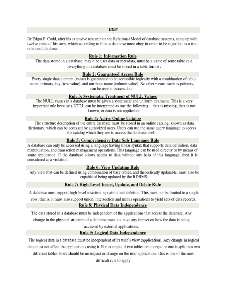 Unit 2 DBMS | PDF | Relational Database | Databases