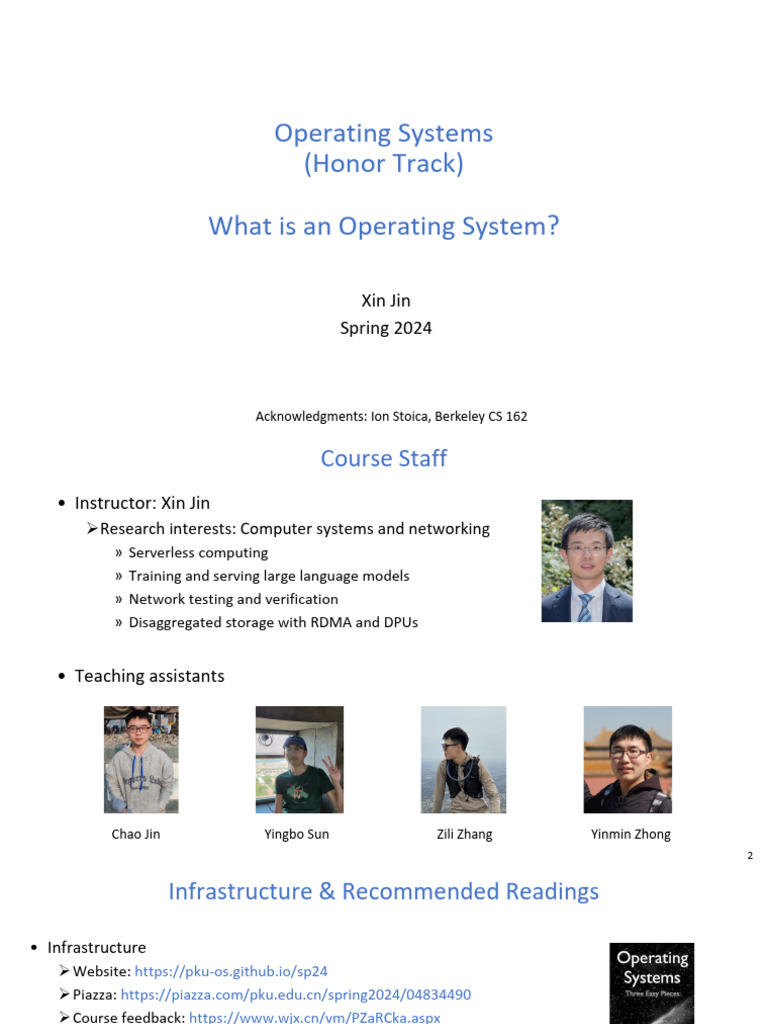 Lec01 Introduction | Download Free PDF | Operating System | Thread (Computing)