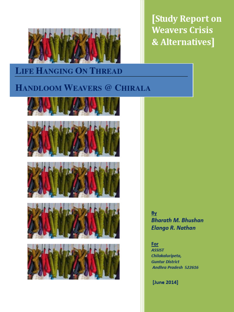 Life Hanging On Thread Handloom Weavers | PDF | Weaving | Loom