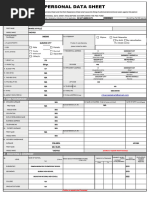 CS Form No. 212 Revised 2017 Personal Data Sheet | PDF | Government