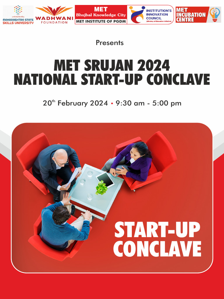 Startup Conclave 2024 | PDF | Startup Company | Small Business & Entrepreneurs