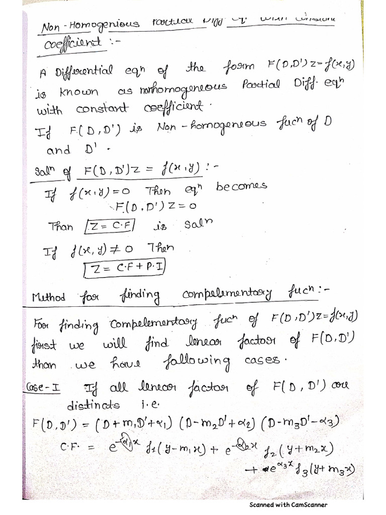 Homogeneous Relation Mathematics Notes | PDF