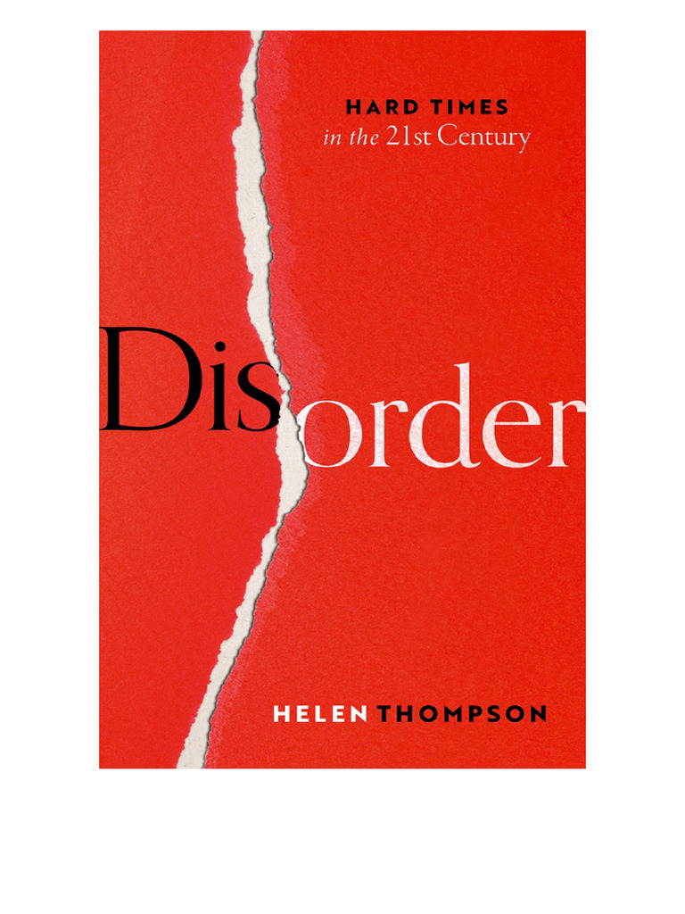 Ebook Free PDF Disorder by Helen Thompson | PDF
