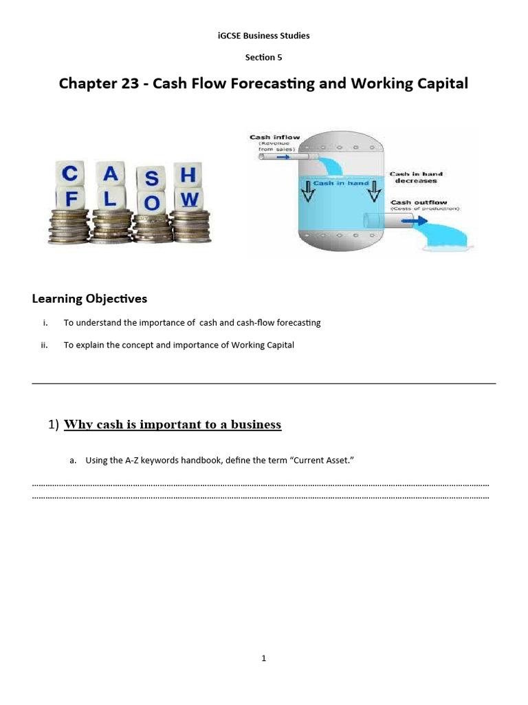 Cash Flow & Working Capital | PDF | Expense | Service Industries