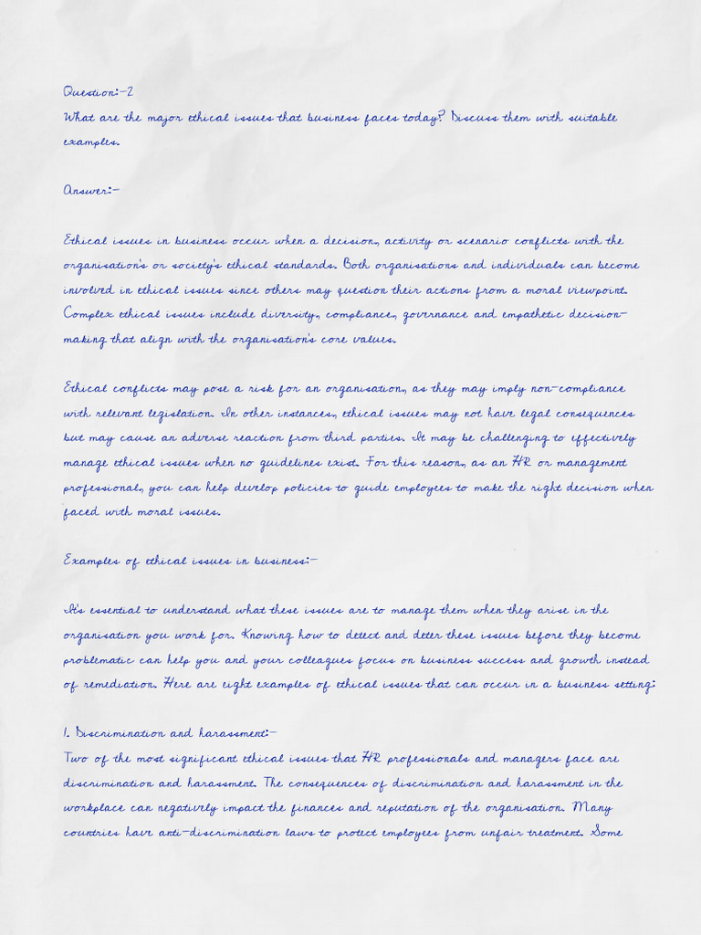 Question 2 Assignment | PDF