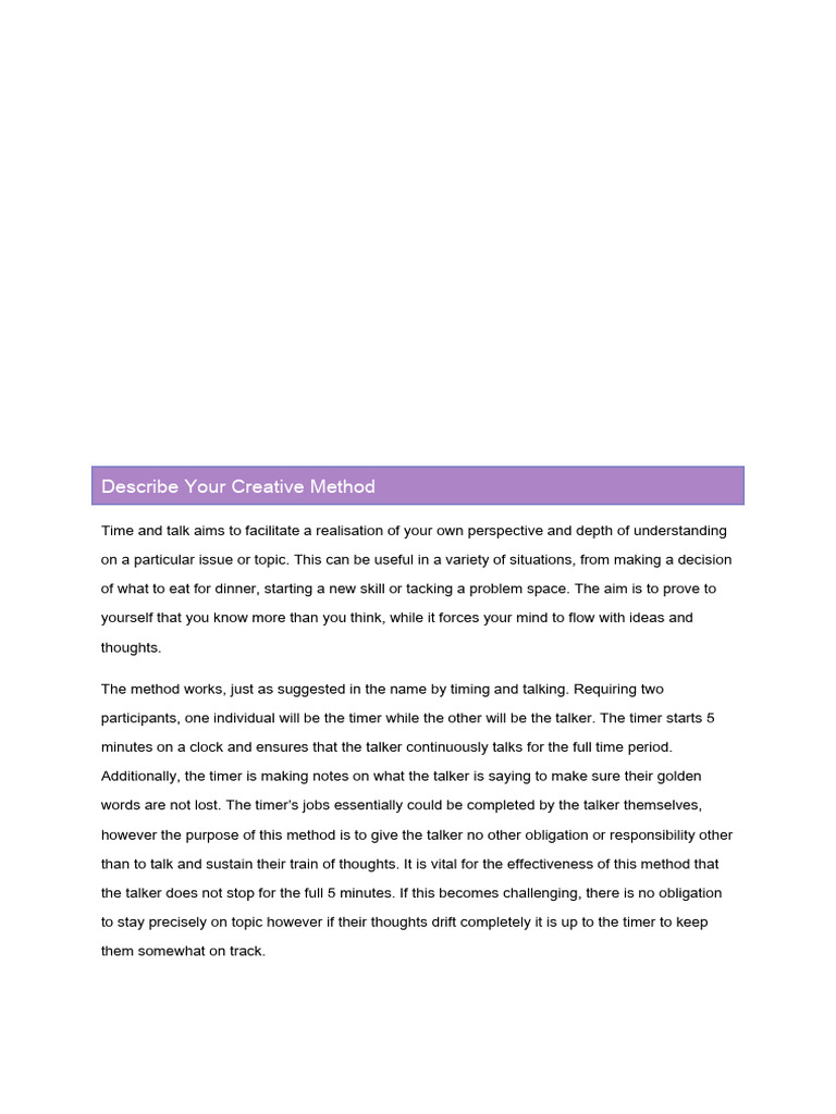 A2 Example 1 | PDF | Thought | Experience