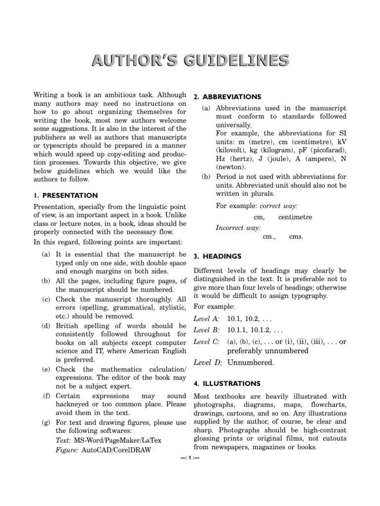 Authors Guidelines | PDF