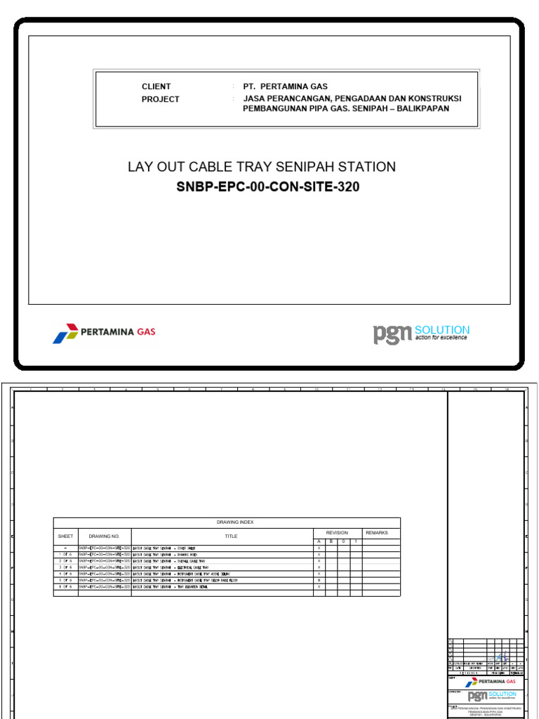 Cable Tray Layout for Senipah Project | PDF | Building Engineering | Wire