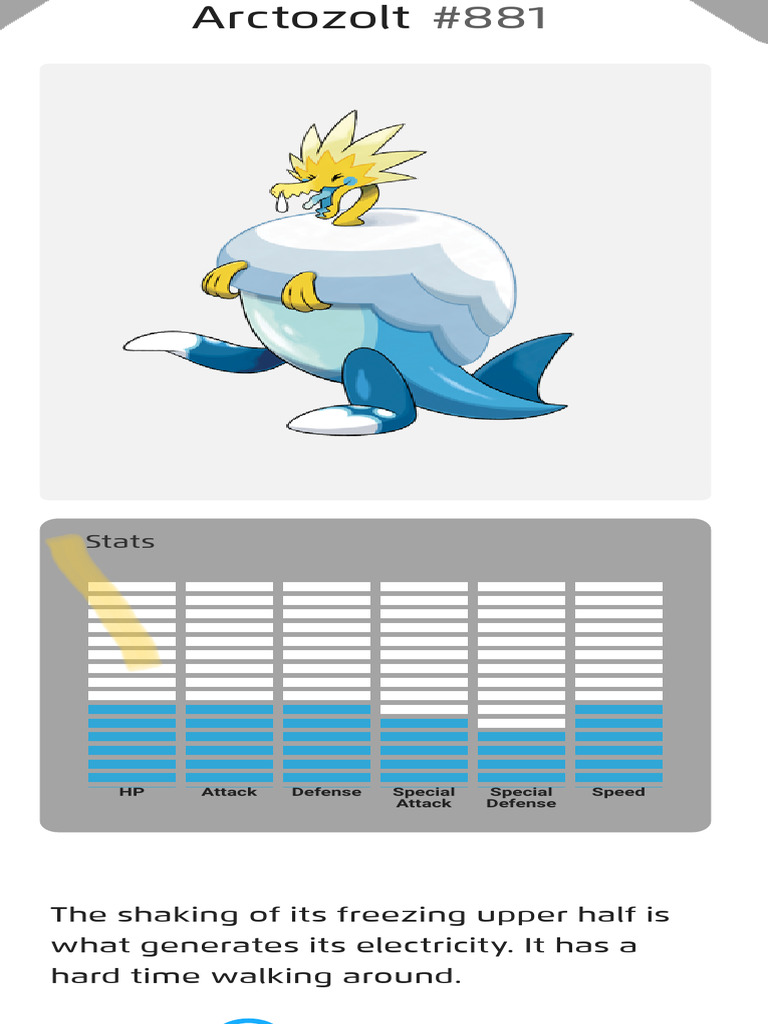 Arctozolt Pokédex | PDF