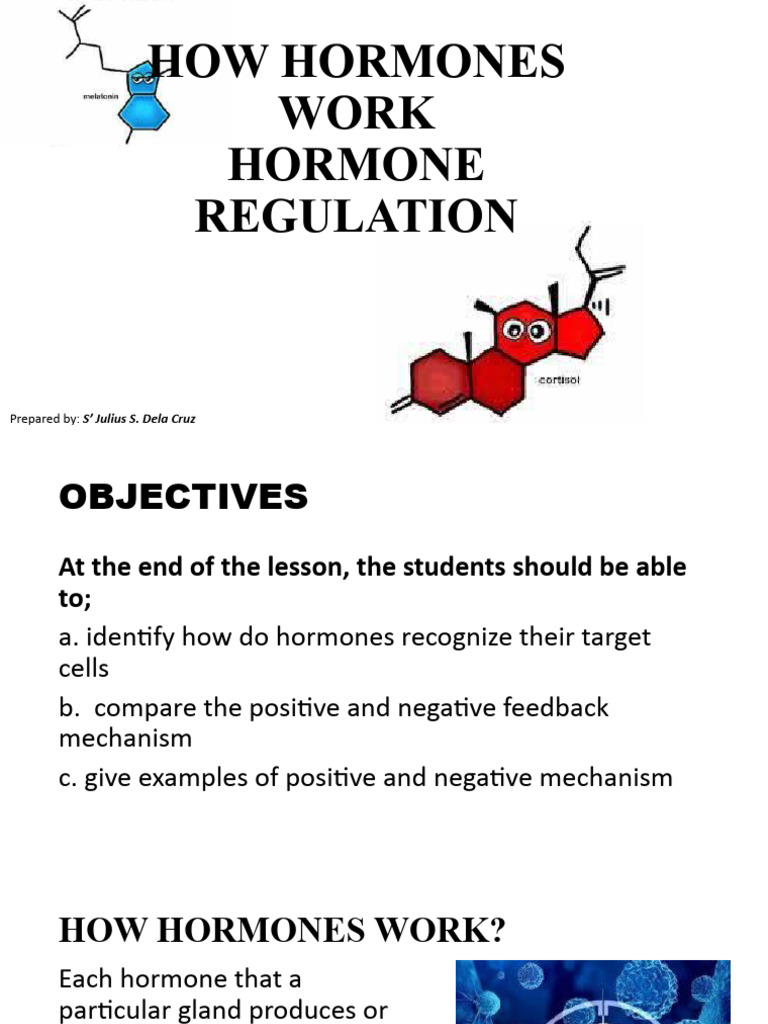 HOW HORMONES WORK-PPT in Science 10 | PDF | Hormone | Cell (Biology)