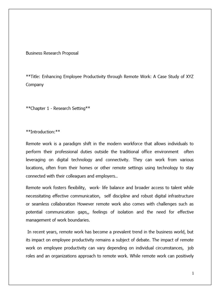 Research Project | PDF | Employment | Survey Methodology