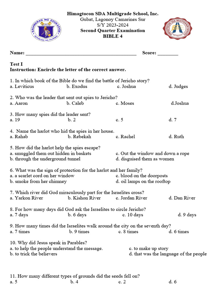 2nd Quarter Exam | PDF