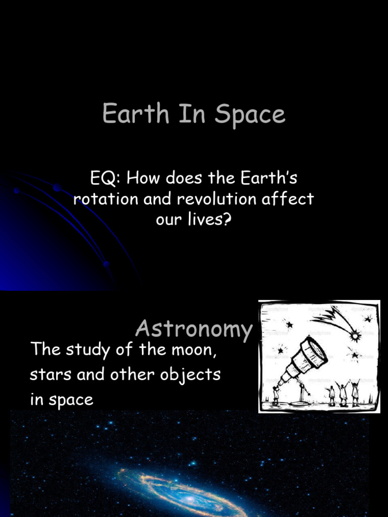 1 1 Earth in Space | PDF | Night | Equator