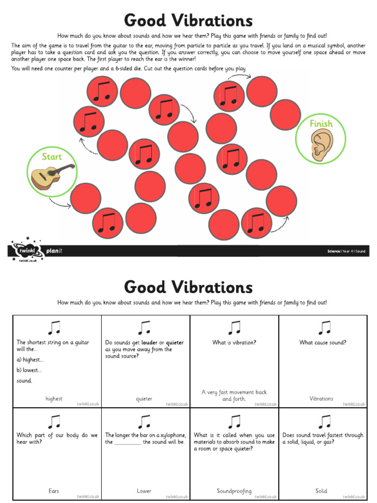 Good Vibrations Sound Game | PDF