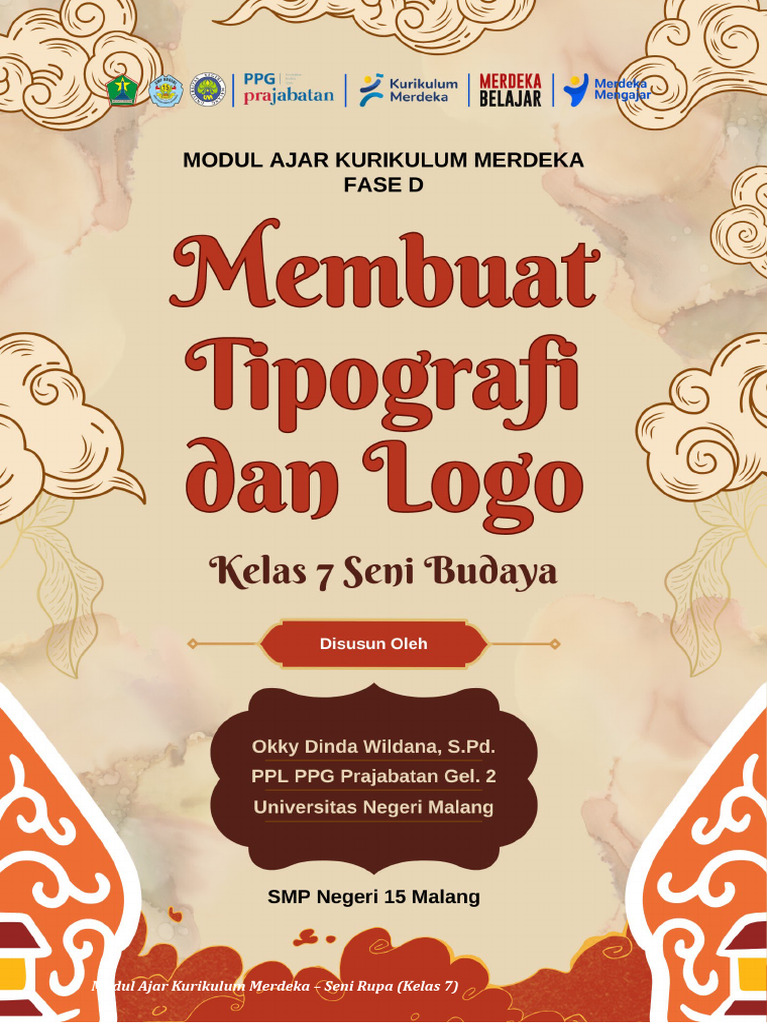 Modul Ajar Seni Budaya Kelas 7 - Tipografi Dan Logo | PDF