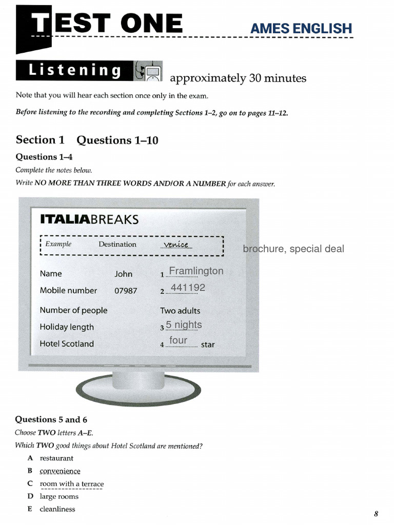 IELTS Test Builder 2 - Test 1 | PDF | Economies