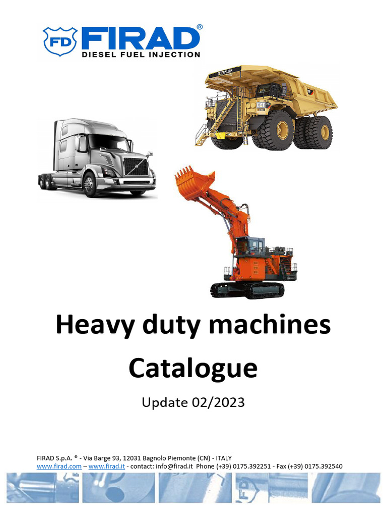 Heavy Duty FIRAD Catalogue | PDF | Engines | Internal Combustion Engine