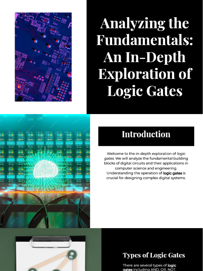 Wepik Analyzing The Fundamentals An in Depth Exploration of Logic Gates ...