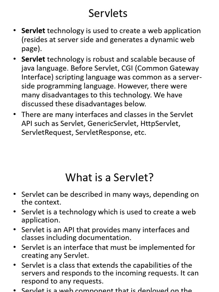 Servlets | PDF | World Wide Web | Internet & Web