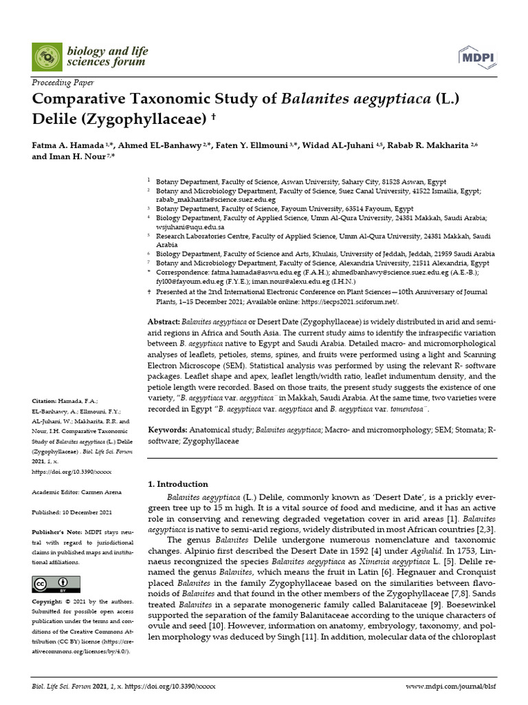 7 Balanites Aegyptiaca Manuscript | PDF