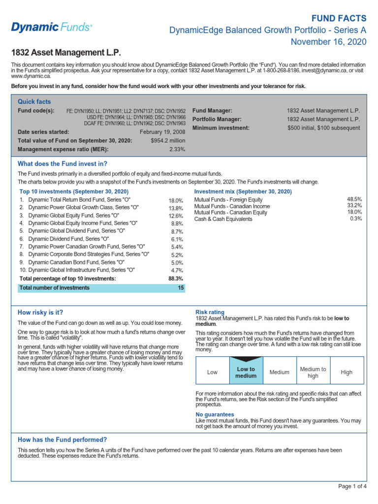 1832 Asset Management L.P.: Dynamicedge Balanced Growth Portfolio ...