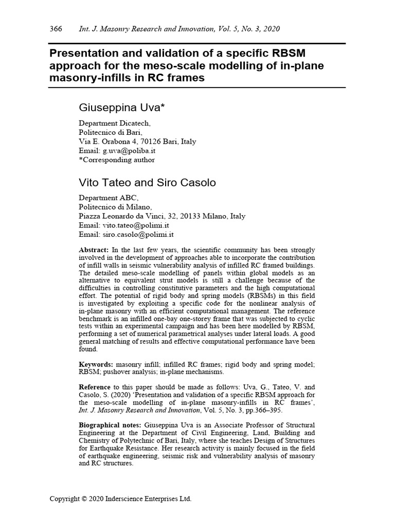 G Uva 2020 Presentation And Validation Of A Specific Rbsm Approach For The Meso Scale