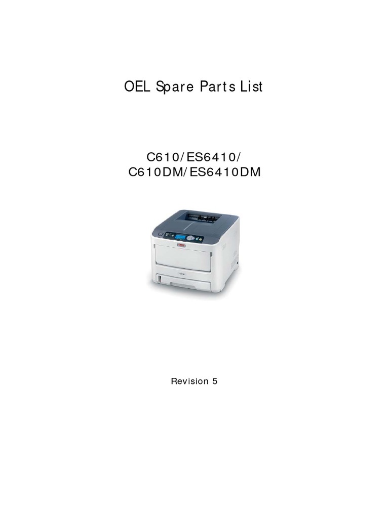 OKI ES6410 Spare Part List | PDF