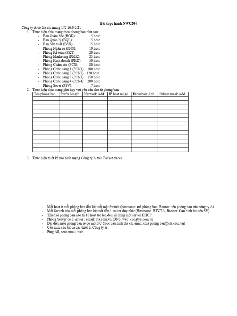 Bài TH C Hành NWC | PDF