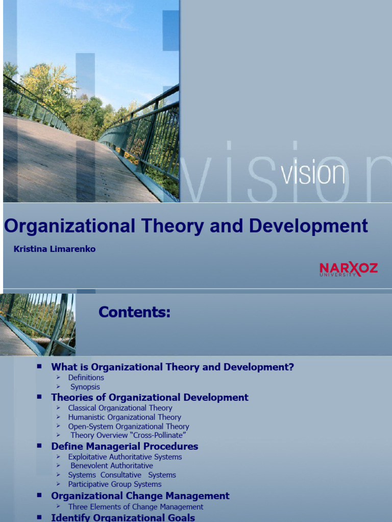Organizational Theory and Development | PDF | Business | Behavioural ...