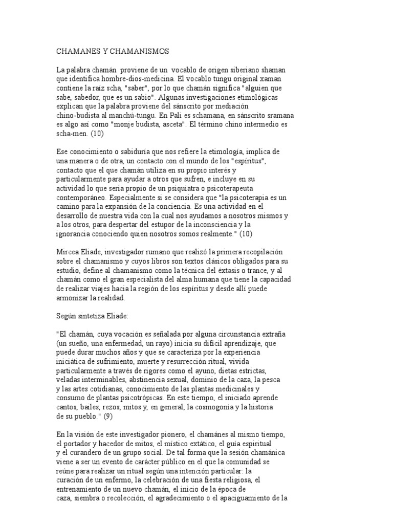Chamanes: Sabiduría y Prácticas Espirituales | PDF | Chamanismo | Ayahuasca
