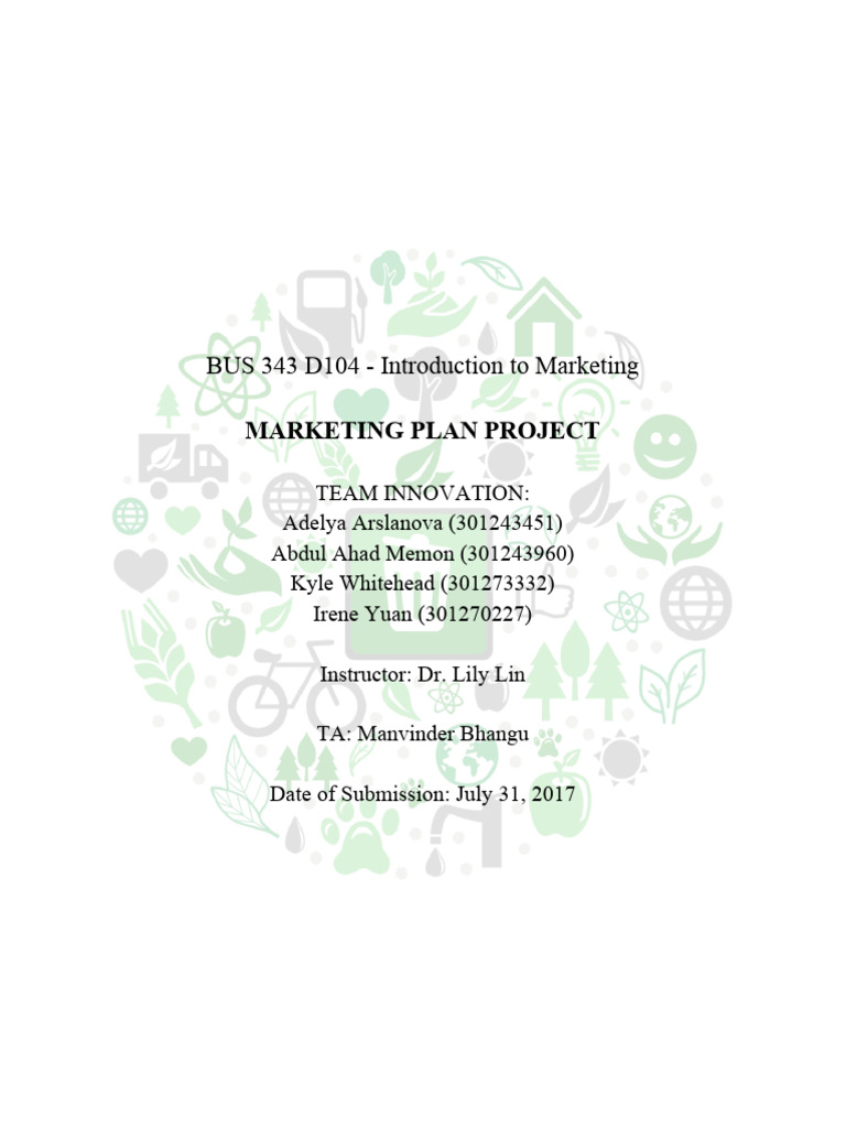 Final Marketing Project BUS 343 | PDF | Recycling | Discounting
