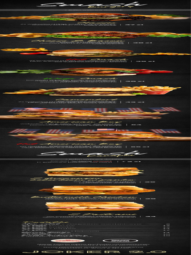 Joker Menu Burgery | PDF