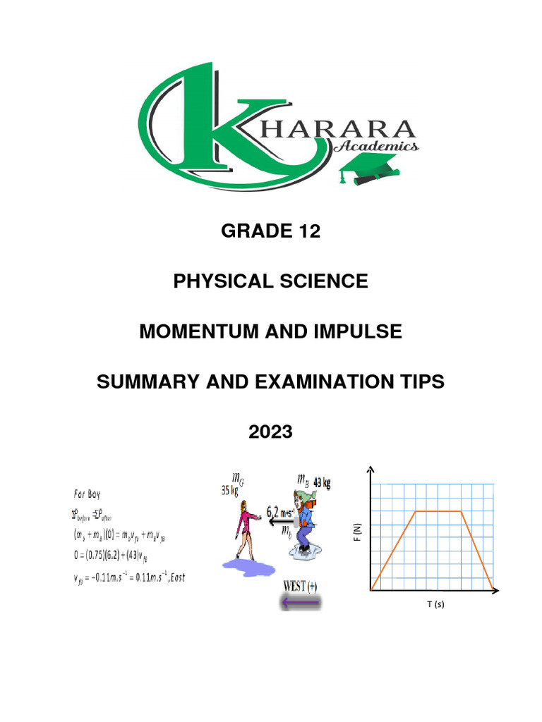 Grade 12 Physics: Momentum & Impulse Guide | PDF | Collision | Momentum