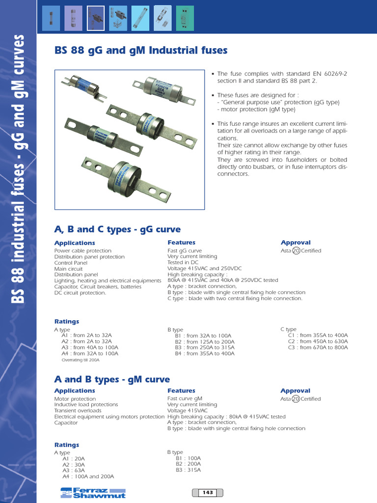 GG Type | PDF | Fuse (Electrical) | Components