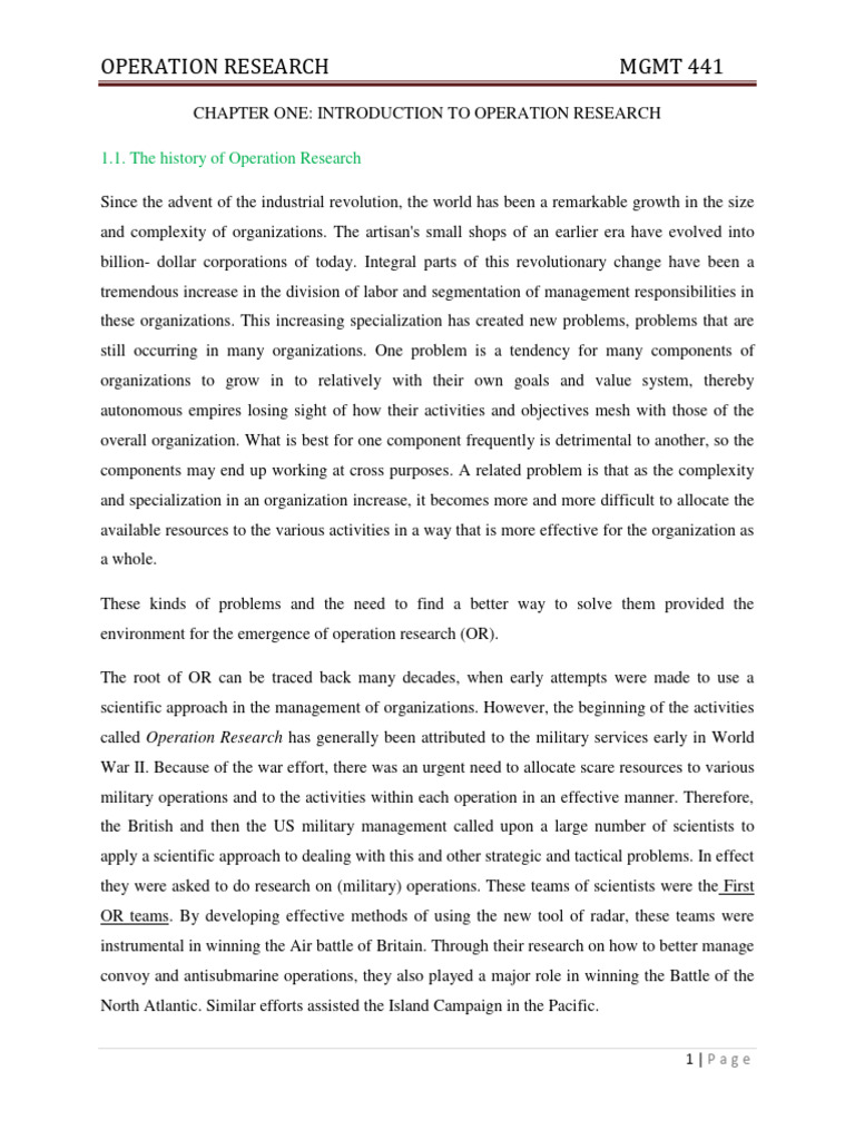 OR Note | PDF | Mathematical Optimization | Linear Programming