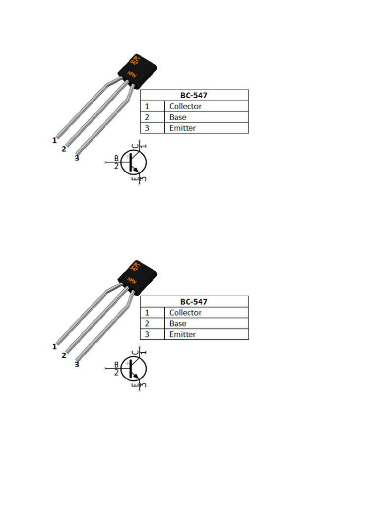 bc547 Pinout | PDF