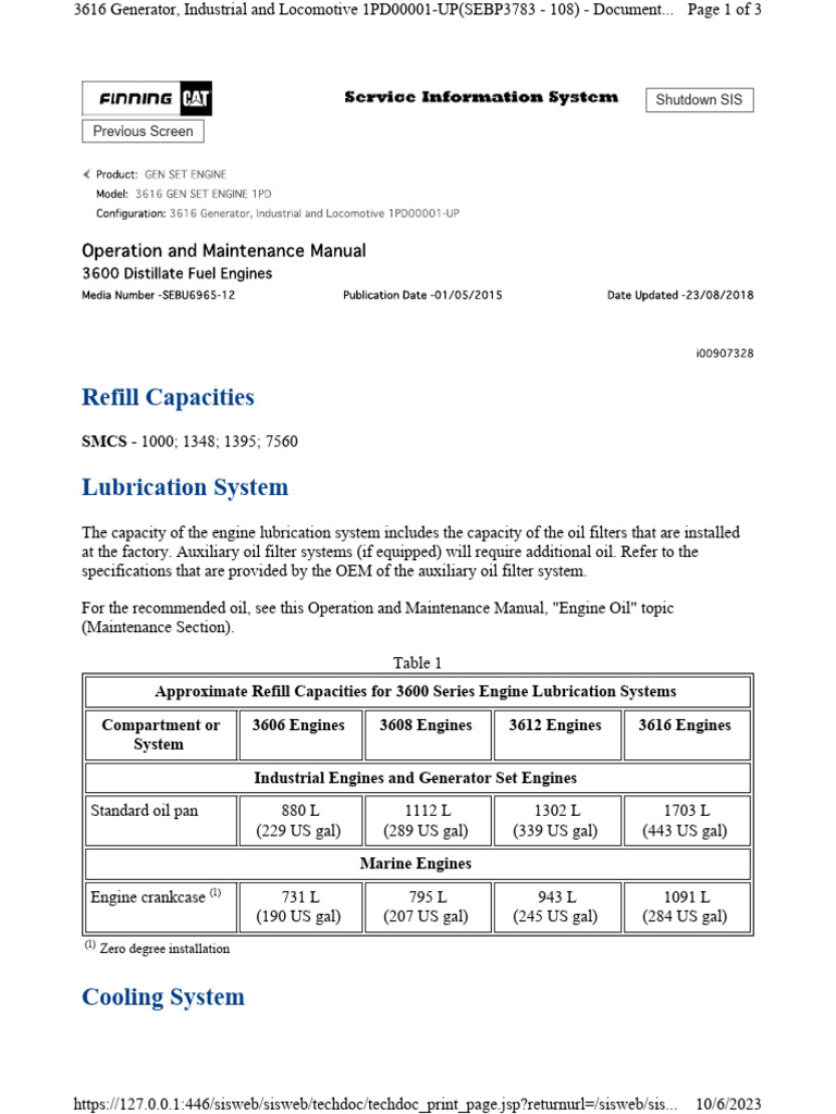 Refill Capacities | PDF | Engines | Temperature