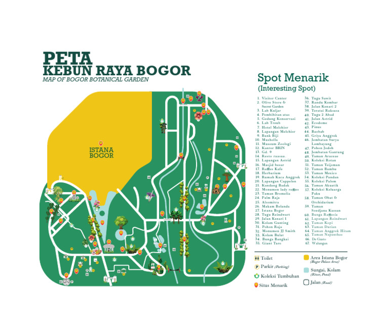 Peta Kebun Raya Bogor 2024 | PDF