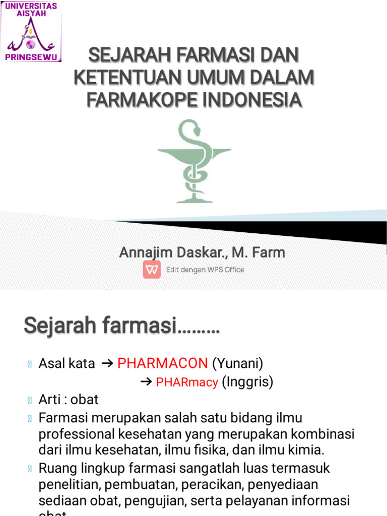 Sejarah Farmasi Dunia Pdf