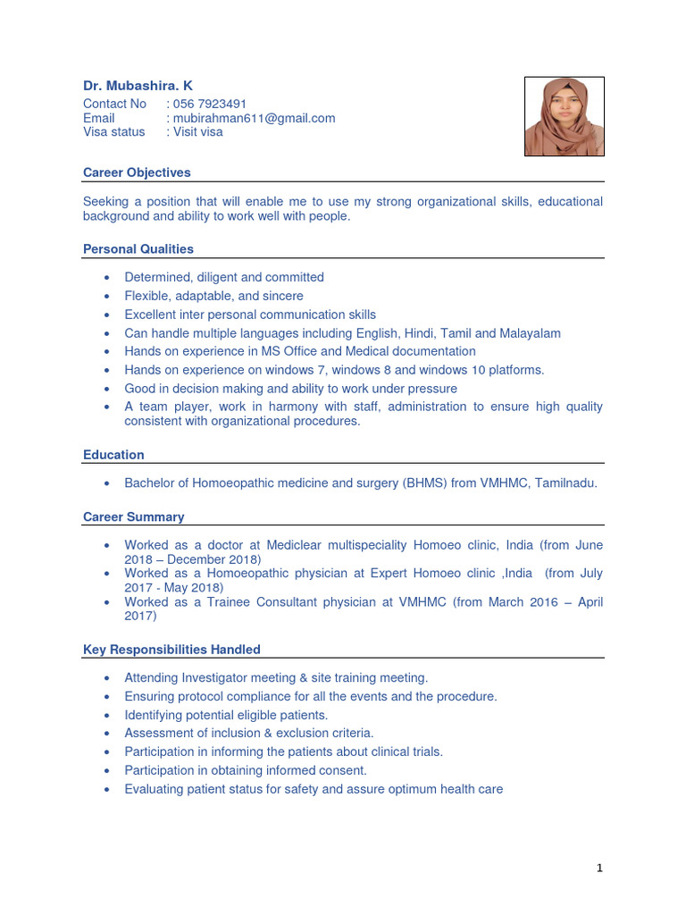 New CV | PDF | Homeopathy | Medicine